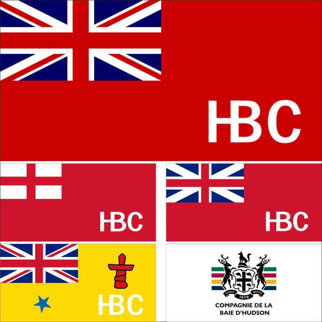 CANADA HBC FLAG Hudsons Bay Company 3X2FT 5X3FT 6X4FT 100D Polyester ...