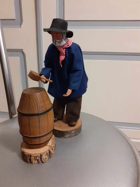 ANCIEN SANTON DE Provence argile le tonnelier signé Sylvette Amy EUR 20 ...