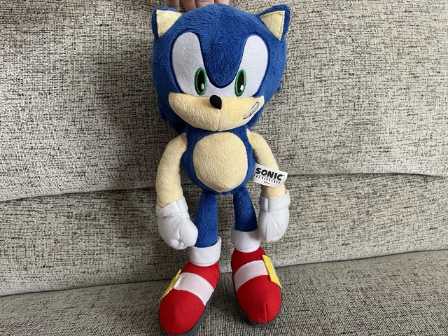 JAZWARES SONIC THE Hedgehog 12 Inch Sonic Plush Soft Toy Rare 2011 Sega ...