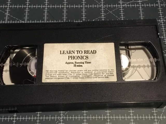 LEARN TO READ with Phonics on VHS Tape Children Kids Barbara Phipps ...