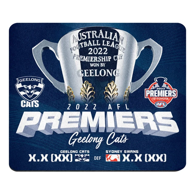 GEELONG CATS GRAND Final 2022 Premiership Scores Mouse Mat $15.95 ...