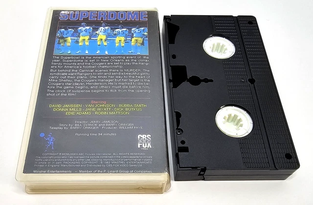 SUPERDOME VHS 1983 David Janssen Tom Selleck Minstrel Entertainment ...