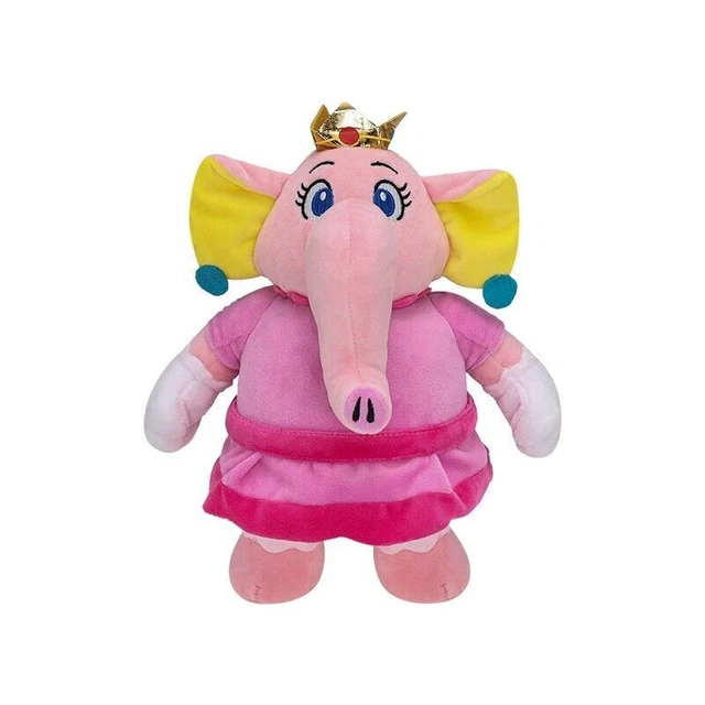 SUPER MARIO BROS Wonder Plush Princess Peach Elephant 11" Cute Stuffed ...