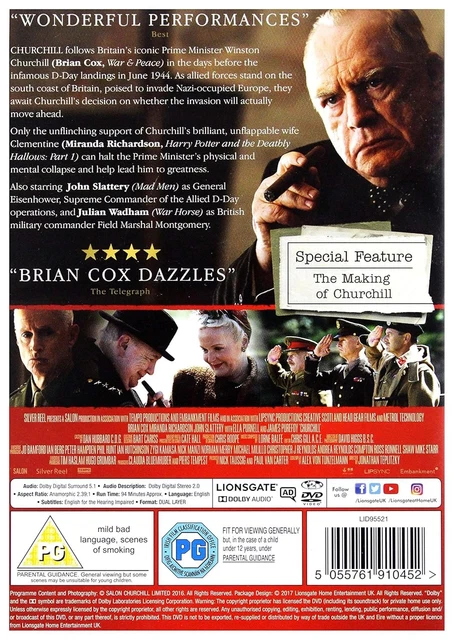 CHURCHILL (DVD) BRIAN Cox Miranda Richardson John Slattery James ...