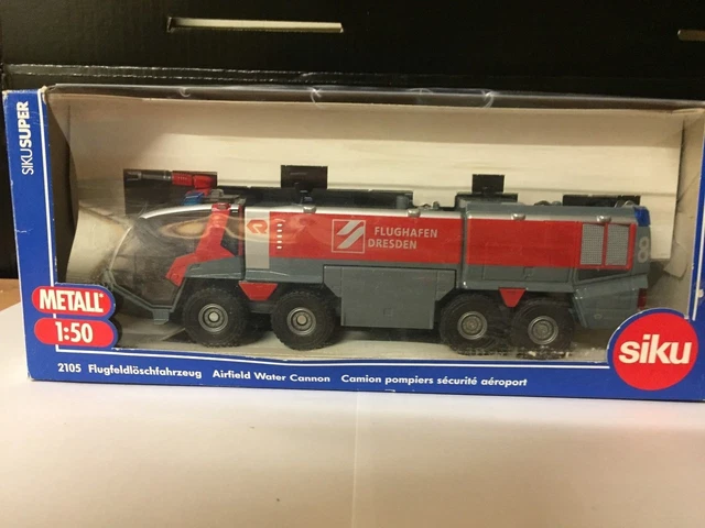 SIKU 2105 ROSENBAUER Airfield Water Cannon 1:50 scale In Original Box £ ...