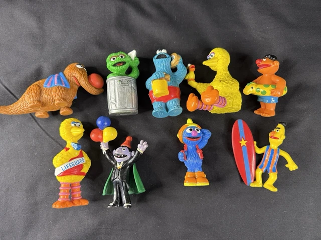 SESAME STREET JIM Henson Bundle Of Vintage Figures Count Big Bird ...
