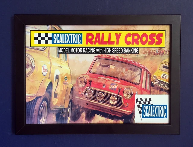 SCALEXTRIC 1974 MINI Cooper Rally Cross Framed A4 Size Poster Sign ...