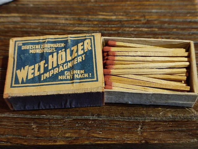 BOITE D’ALLUMETTES WELT HOLZER Allemand 39-45 WW2 Vie Quodienne ...