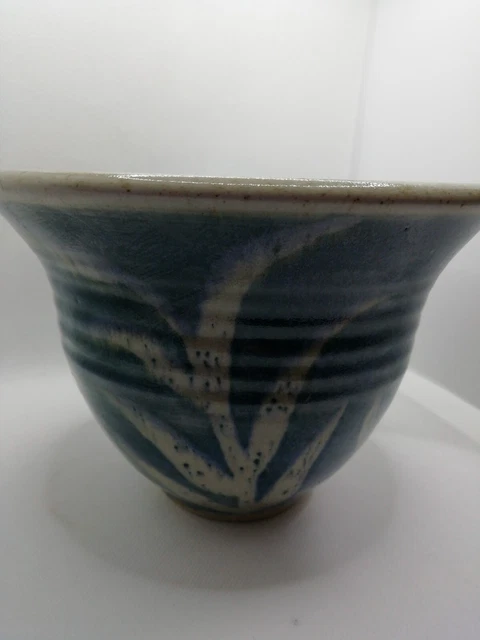 ALAN WARD Glazed studio art Pottery bowl / planter Signed on base £15. ...