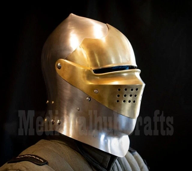 MEDIEVAL CLOSE ARMET Griffon Bassinet steel Knight helmet EUR 160,52 ...