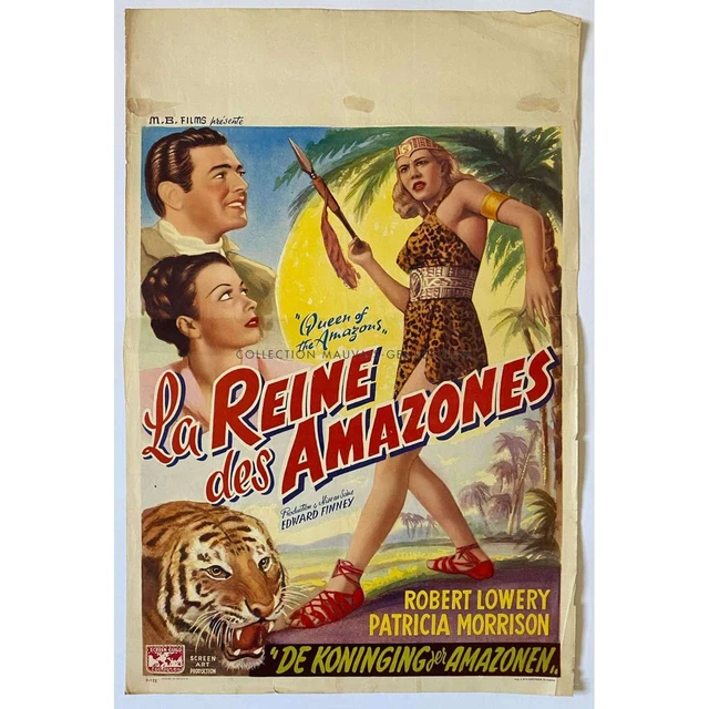 LA REINE DES AMAZONES Affiche de cinéma - 35x55 cm. - 1960 - Vittorio Sala, Dor EUR 62,99 ...