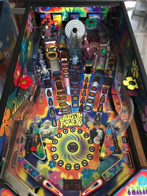 AUSTIN POWERS PINBALL Machine Flasher Flower Cover Set £23.95 - PicClick UK
