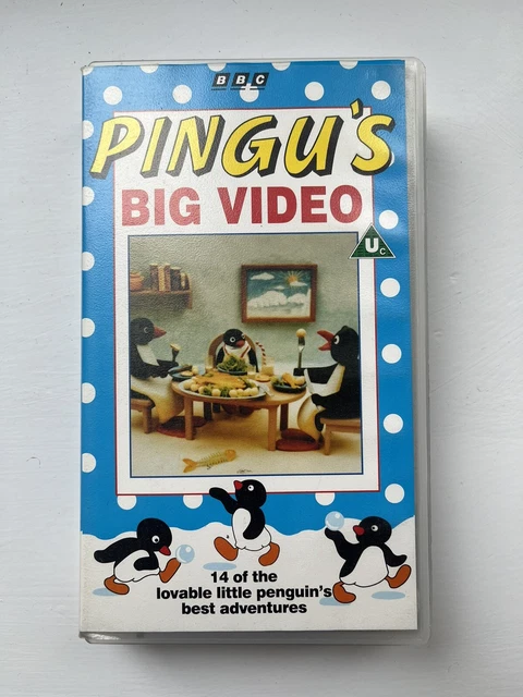 PINGU'S BIG VIDEO BBC VHS PAL Video Tape / 14 Little Penguin Adventures ...