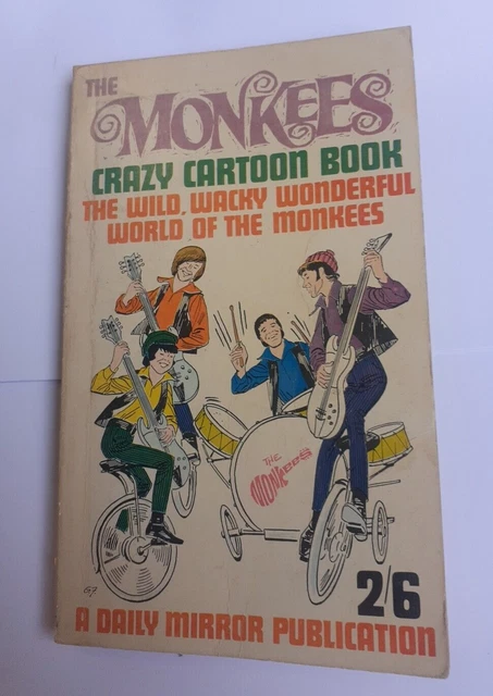 THE MONKEES CRAZY Cartoon Book 1967 Comic Strip £6.99 - PicClick UK