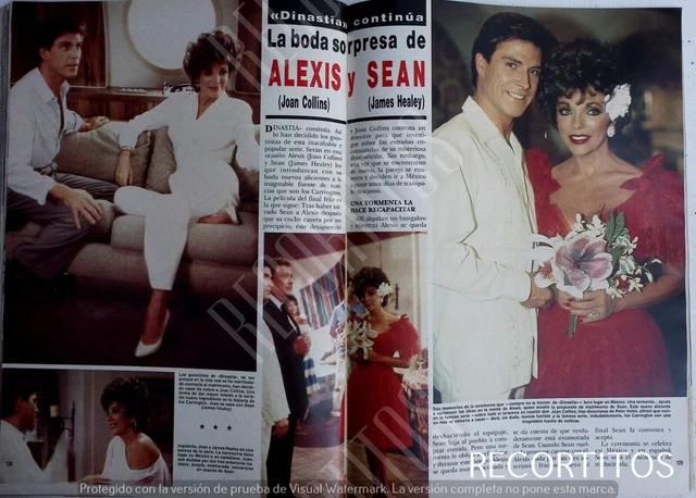 COUPURES H 2259 DYNASTIE JOAN COLLINS alexis sean dynastie james healey ...