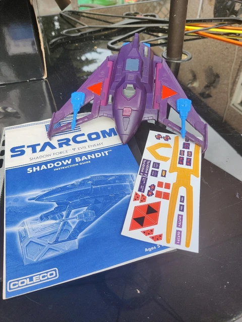 VINTAGE STARCOM SHADOW BANDIT VEHICLE SHIP coleco 1980s original 5650 ...
