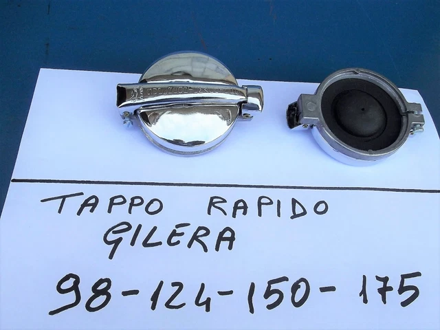 TAPPO CROMATO RAPIDO Serbatoio Benzina Ricambio Gilera 98/124 125/150 ...