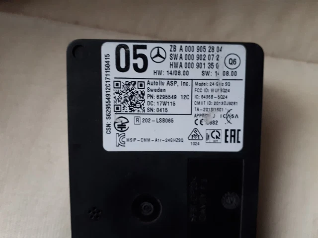 ORIG MERCEDES Radar Sensor Distronic Abstandregler A0009052804 ...