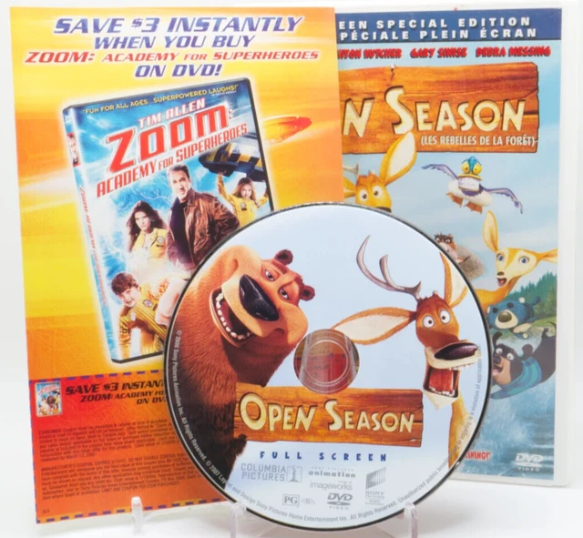 OPEN SEASON FULL Screen Special Edition (DVD, 2009) $8.99 - PicClick CA