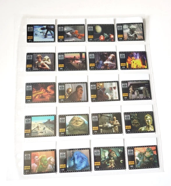 STAR WARS TRILOGY Complete 50 Movie Shot Cells Smiths 1997 $28.99 ...
