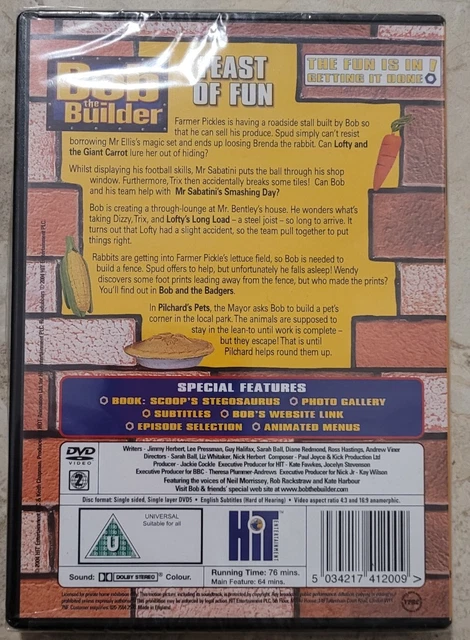 BOB THE BUILDER - Feast Of Fun (DVD) *BRAND NEW & SEALED* [B8] £4.39 ...