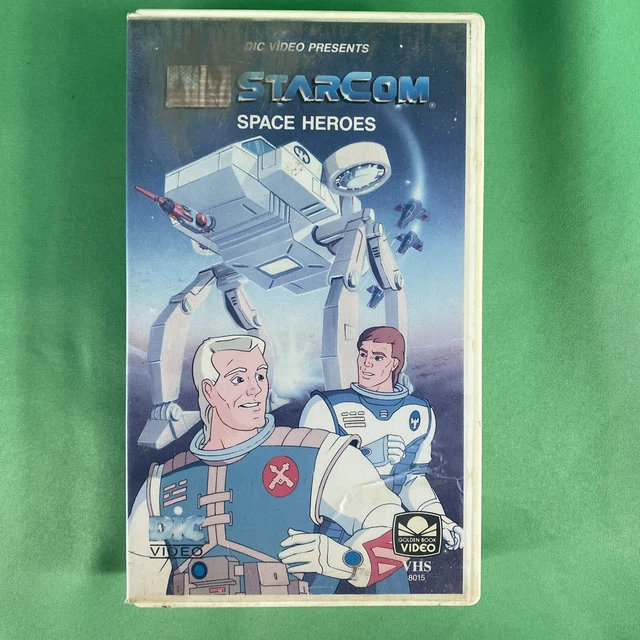 STARCOM SPACE HEROES VHS Blockbuster Clamshell Case 1988 DIC Golden ...