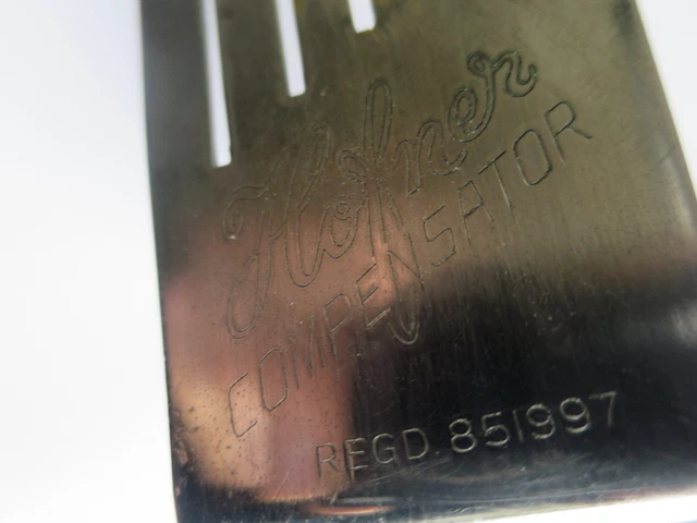 HOFNER COMPENSATOR ARCHTOP Guitar Tailpiece Original 1950s President ...