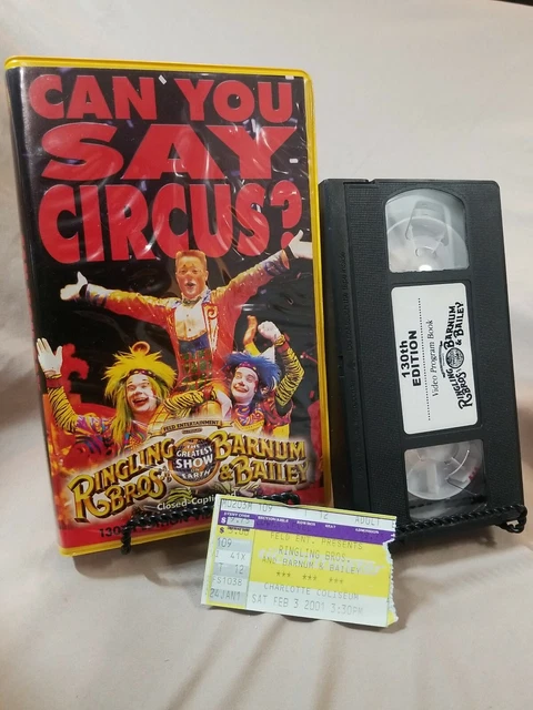 RINGLING BROS AND Barnum & Bailey Circus Vhs 124Th Edition Video ...