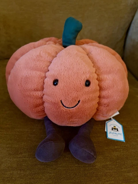 BNWT JELLYCAT AMUSEABLES Pumpkin Soft Plush Toy £89.10 - PicClick UK