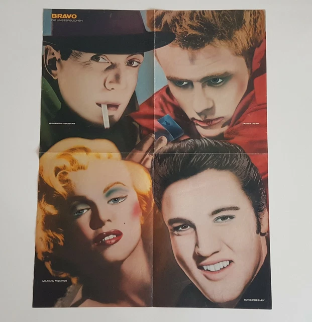 JAMES DEAN - Marilyn Monroe - Elvis Presley - Humphrey Bogart - POSTER Bild -RAR EUR 50,00 ...