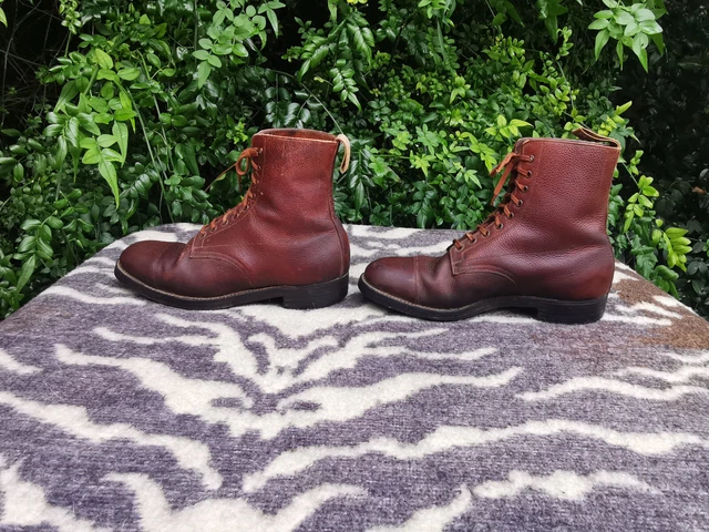 ZUG ORIGINAL BROWN Leather Army Boots 1914-1945 UK size 7.5 £315.00 ...