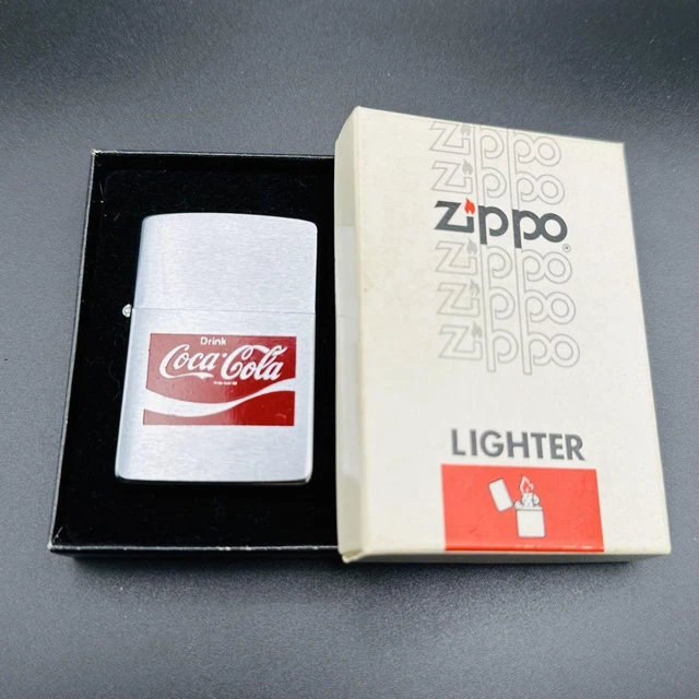 RARE ZIPPO 1979 Cursive Coca-Cola Logo Oil Lighter w/ Box Unused £773.13 - PicClick UK
