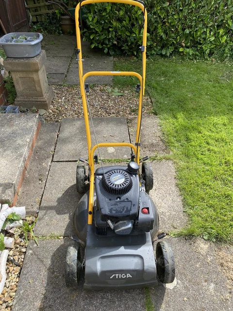 STIGA MULTICLIP 47 Blue Mulching Lawn mower RS100 OHV £175.00 - PicClick UK