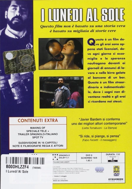 I LUNEDI' AL sole dvd Italian Import (DVD) £12.23 - PicClick UK