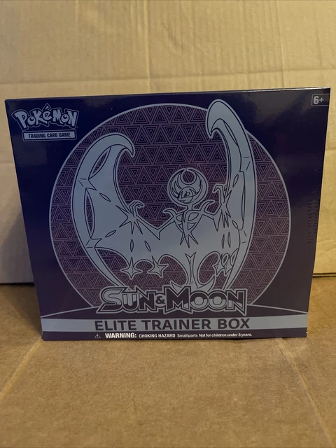 POKÉMON SUN & Moon Base Elite Trainer Box Lunala New Seal Damage Free ...
