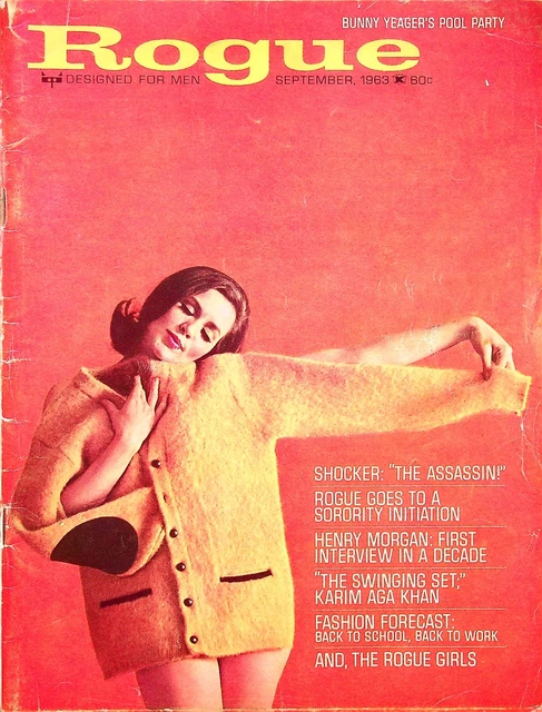 ROGUE FOR MEN/DESIGNED for Men Magazine 1st Series Vol. 8 #9 VG 1963 ...
