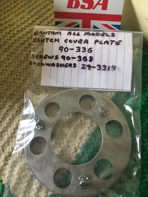 BSA BANTAM ALL Models Clutch Cover Plate Complete 90-336 £12.50 ...