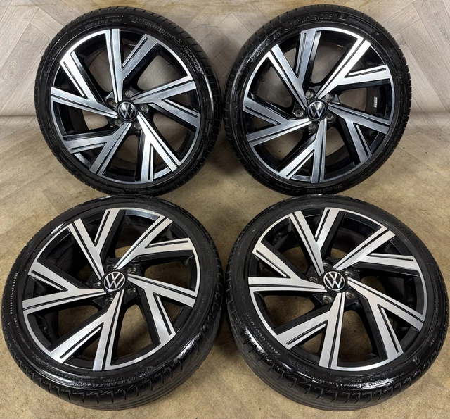 18& GENUINE VW Golf Mk8 Gt Gtd Gti Bergamo Alloy Wheels Tyres Alloys ...