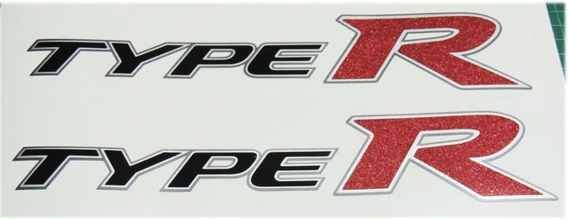 HONDA CIVIC FN2 Type R Glitter Red x 2 Side Panel Stickers Decals K20 K ...