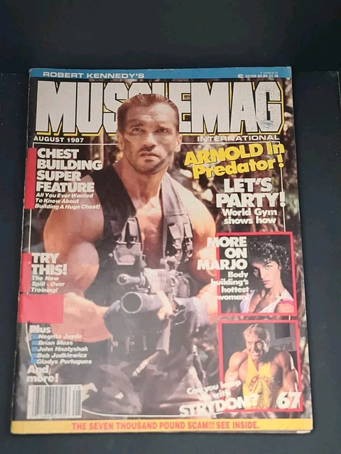 MUSCLEMAG BODYBUILDING MAGAZINE August 1987 - cover Arnold ...