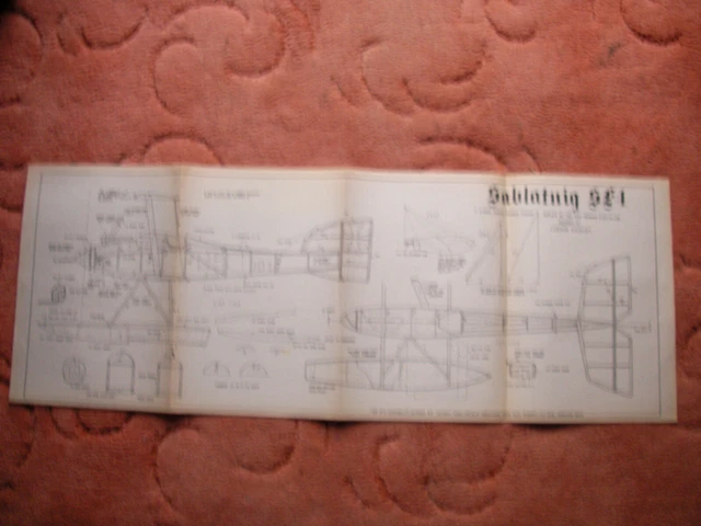 AEROMODELLER PLANS OF the Sablatnig SF-4 December 1992 with magazine ...