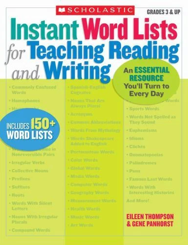 INSTANT WORD LISTS for Teaching Reading and Writing: Grades 3 & Up £2. ...