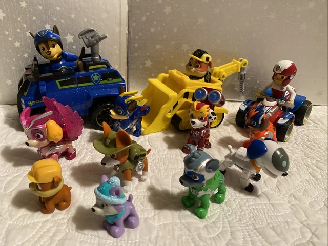 PAW PATROL ROBO Dog Ryder Super Pups Vehicles Etc Mixed Figures Bundle ...