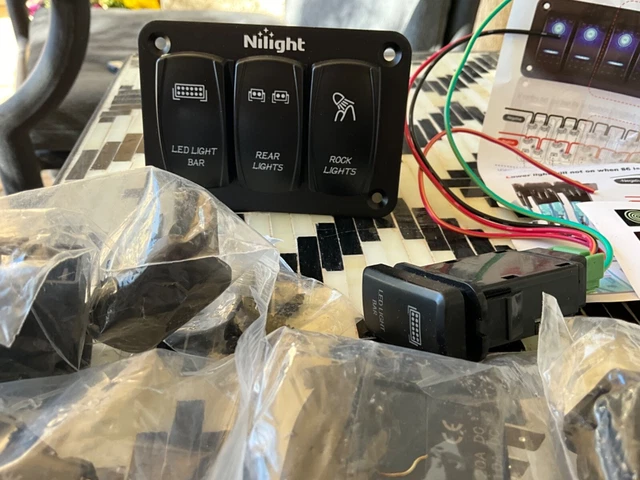 NILIGHT TOGGLE SWITCHES With Connectors And Decals $34.93 - PicClick CA