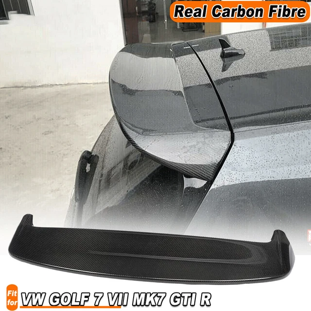 FOR VW GOLF 7 VII MK7 GTI R 2014-17 REAL Carbon Fiber Rear Roof Spoiler ...