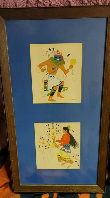 HARRISON BEGAY NAVAJO FAMOUS ARTIST CODE TALKER GENERAL PATTON VINTAGE harrison-begay-navajo-famous-artist-code-talker-general-patton-vintage