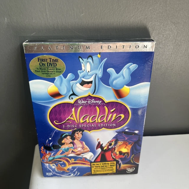 DISNEY'S ALADDIN - 2-Disc Special Platinum Edition (DVD, 2004) - With ...