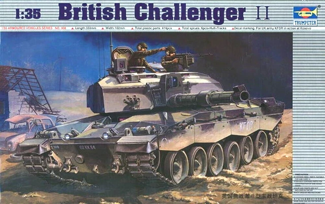 TRUMPETER 00308 BRITISH Challenger II in 1:35 Bausatz Neu+OVP EUR 18,49 ...