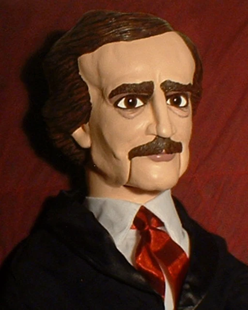 HAUNTED EDGAR ALLAN Poe Ventriloquist doll "EYES FOLLOW YOU" dummy ...