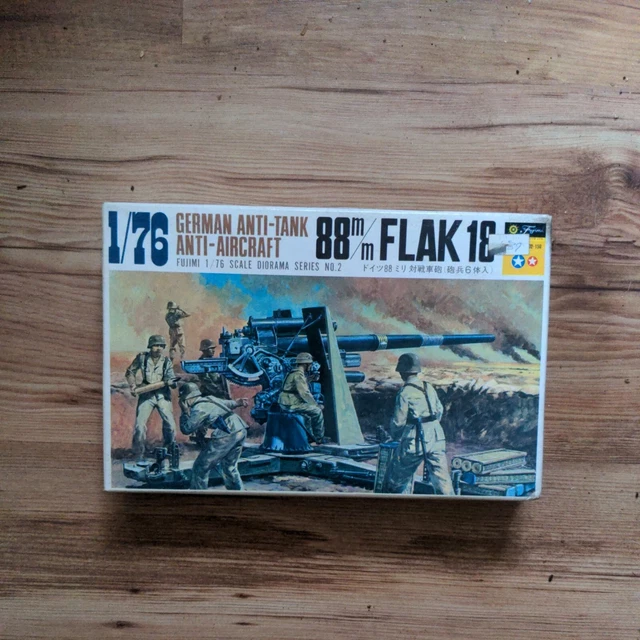 Fujimi 1 76 Ww2 German 88mm Flak 18 Anti Aircraft Anti Tank Gun F Kit